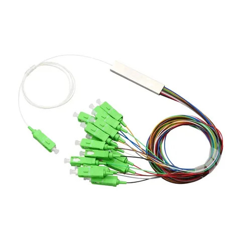 Buy 1x8 Mini Steel Tube Module Fiber Plc Splitter 0.9mm With Sc Apc Upc ...