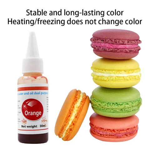 Buy 30g Edible Yellow Food Dye Halal Liquid Food Coloring For Cake ...