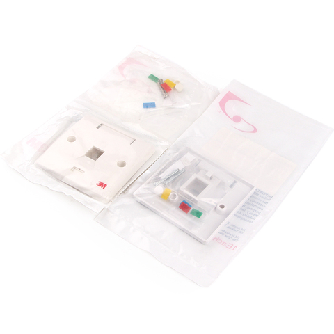 Buy 3m New Type Faceplate Singel/dual Ports Network Face Plate 86 Type ...