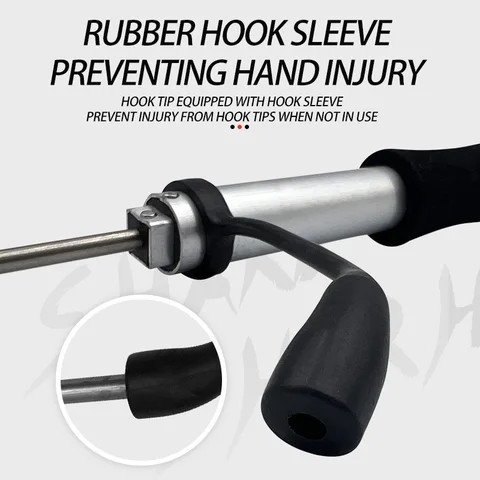 Buy 60cm Telescopic Fishing Gaff Stainless Steel Sea Fishing Spear Hook ...