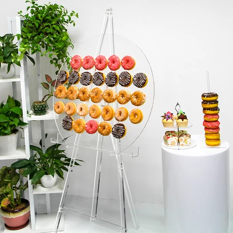 Buy Acrylic Doughnut Stand Donut Filler Tray Holder Rack For Display ...