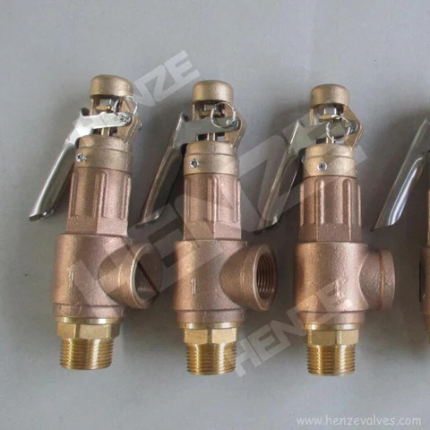Buy Bronze Safety Relief Valve With Lever Bsp & Npt Bronze Safety Valve ...