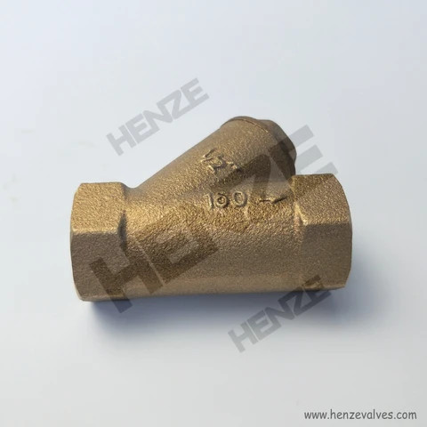 Buy Bsp Npt Bronze Threaded Y Strainer B62 C83600 from Henze Valves ...
