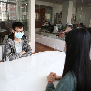 Buy Bulk Stock Portable Transparent Acrylic Cashier Sneeze Guard Safety ...