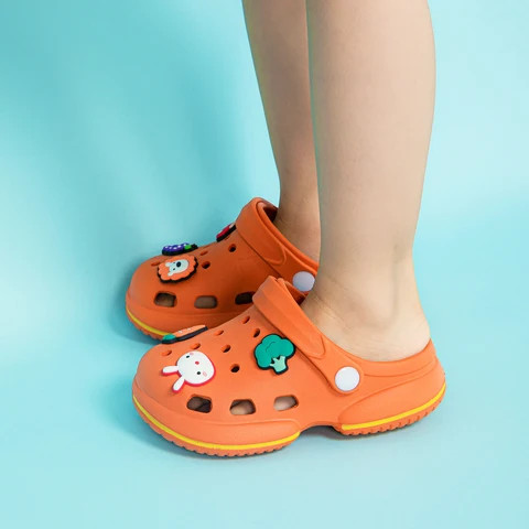 Buy Cute Kids Garden Clogs With Fun Charm Comfortable Slip-on Shoes ...