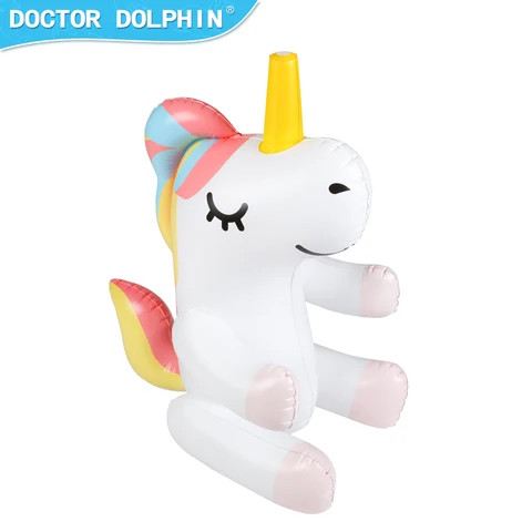 Buy Doctor Dolphin Inflatable Unicorn Water Spray Backgarden Back Yard ...
