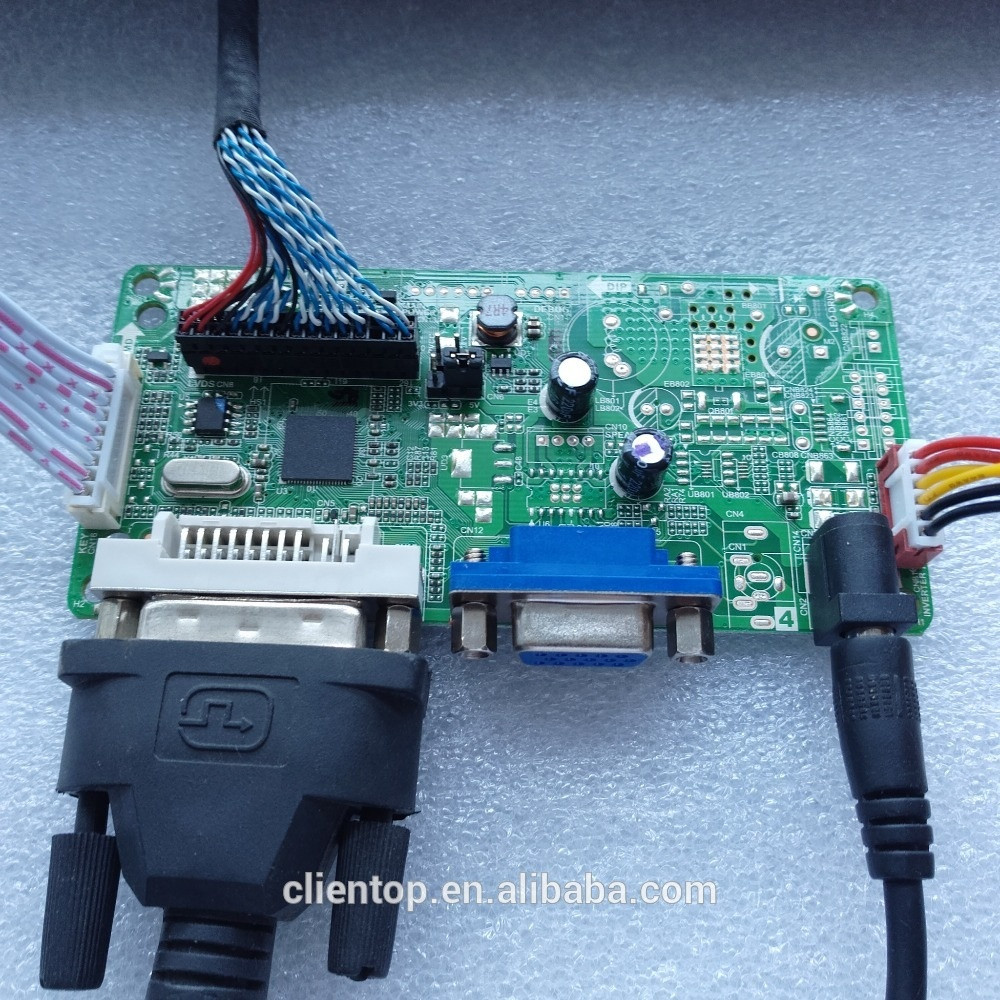 Buy Dvi Vga Lvds Lcd Controller Driver Board With 19 Inch Lcd Panel ...