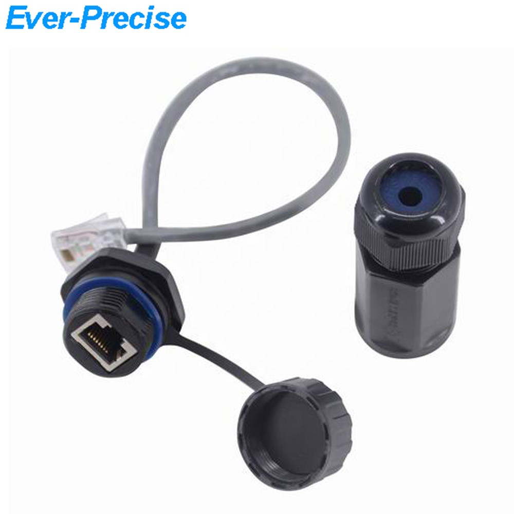 Buy Ethernet Lan Rj45 Cable Gland Long Type M25 Panel Mount Outdoor ...