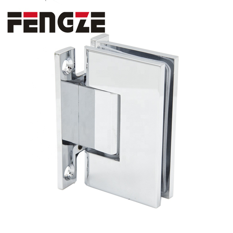 Buy Fengze 90 Degree Zinc Alloy Shower Hinges Glass Door Bathroom Glass ...