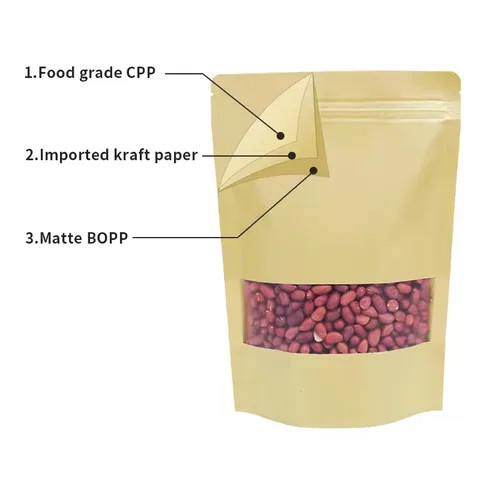 Buy Free Sample Drink Pouch With Straw All Sizes Eco White Kraft Paper ...
