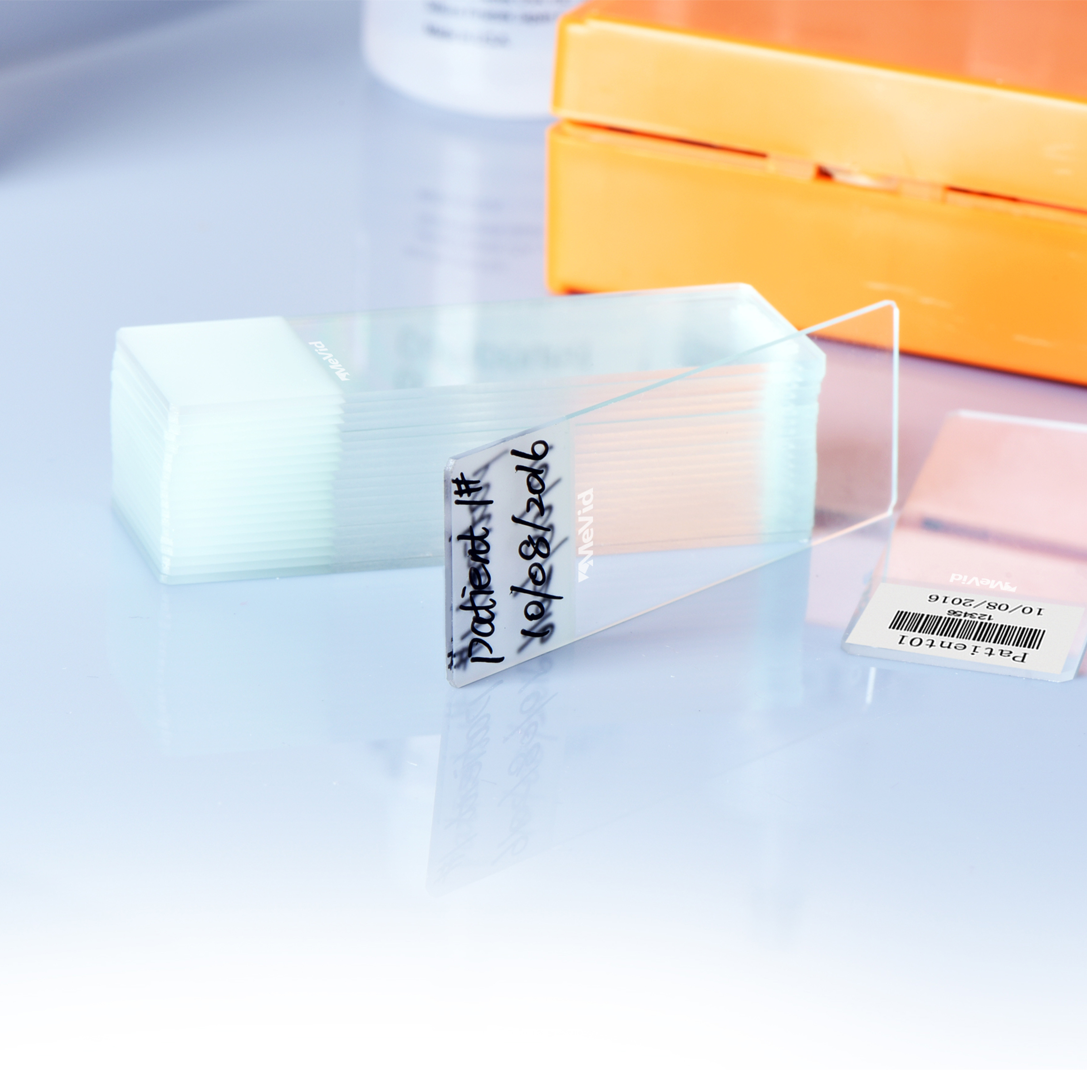 Buy Glass Microscope Slides Lab Medical Glass Lab Consumables P107-1001 Transparent Diagnostic ...