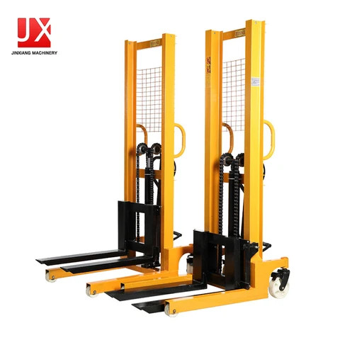 Buy Hand Forklift Manual Adjustable Size Mini Lift Manual Truck Stacker ...