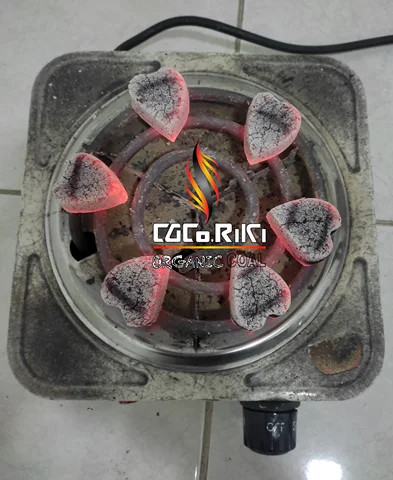 Buy Heart Shape Charcoal Briquettes For Hookah Shisha Made With Coconut ...
