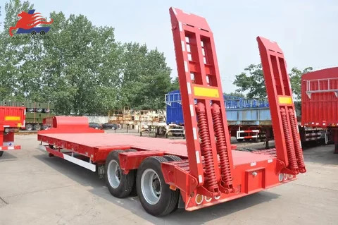 Buy Heavy Duty Equipment Transport Mafi Low Chassis Flatbed Semi ...