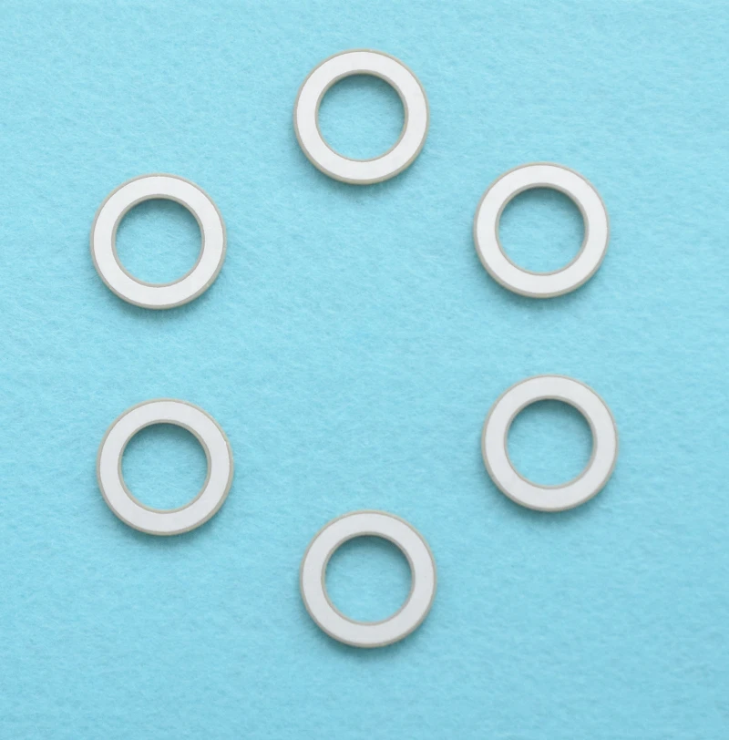 Buy High Frequency Pzt 4 Piezoelectric Ceramic Ring Wafers Ultrasonic ...