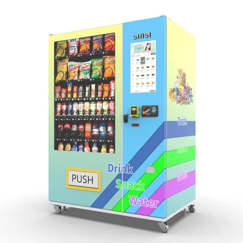 Buy Large Capacity Vending Machine Double Cabinet For Small Businesses ...