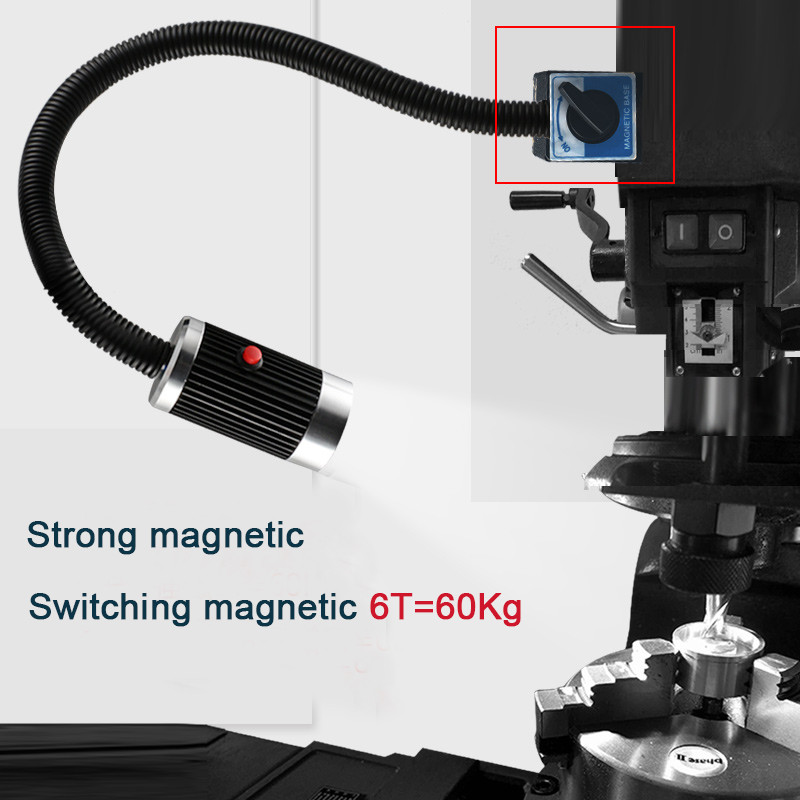 Buy Led Lathe Machine Tool Light 24v 220v 36v Magnetic Screw Base Work ...