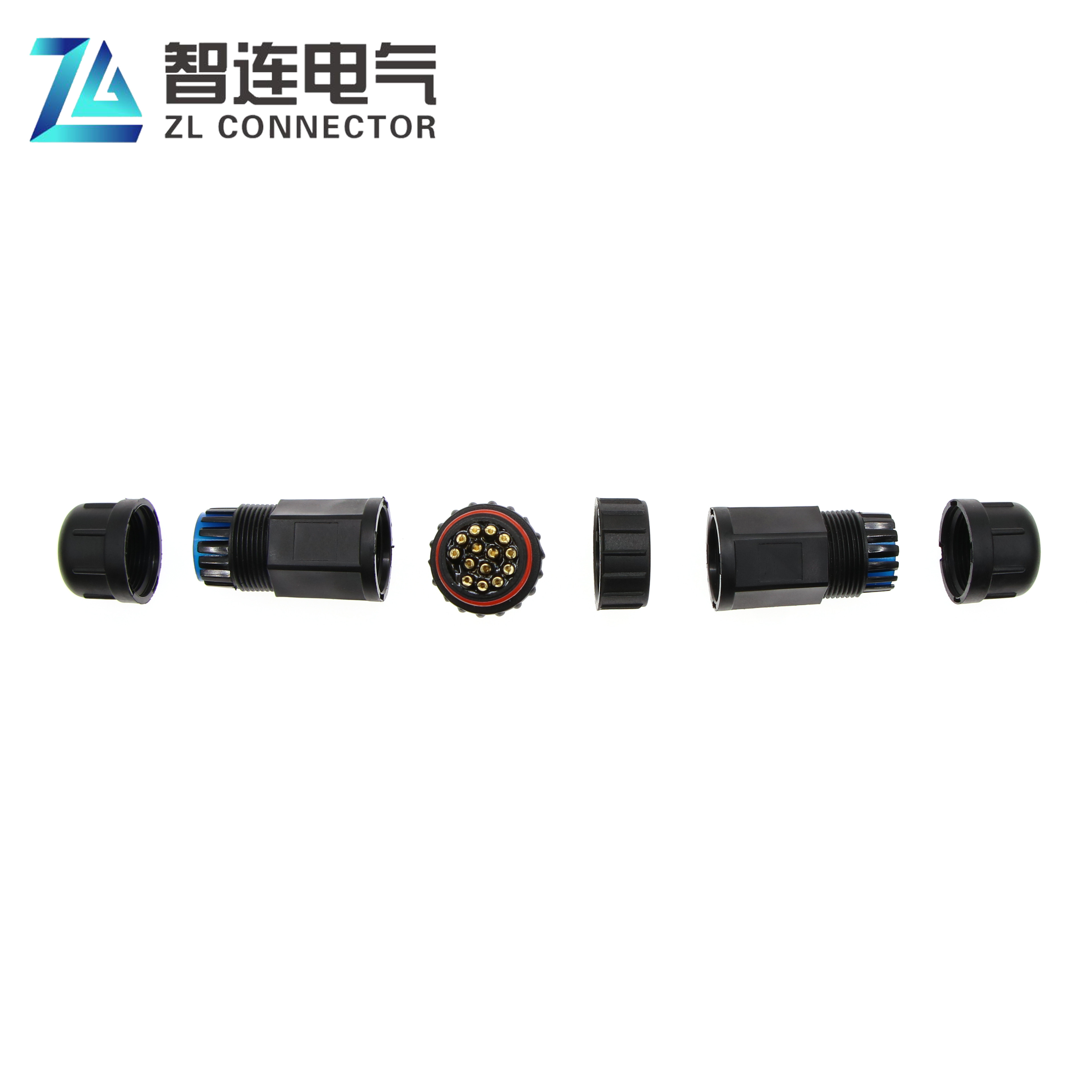 Buy M19 Waterproof Circular Bulkhead Cable With Screw Fixing Wire ...