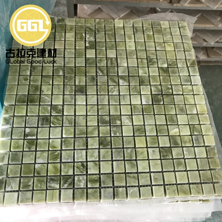 Buy Natura Stone Green Onyx Mosaic Tile Squared Design For Wall And ...