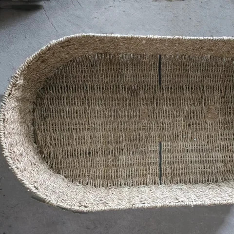 Buy Nursery Essential Wicker Baby Moses Basket Seagrass Baby Changing ...
