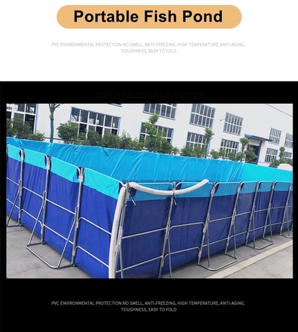 Buy Oem Aquaculture Fish Pond Pvc Tarpaulin Fish Tank Collapsible Fish ...
