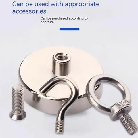 Buy Permanent Magnetic Materials Strong Magnet Ndfeb With Screw Hole ...