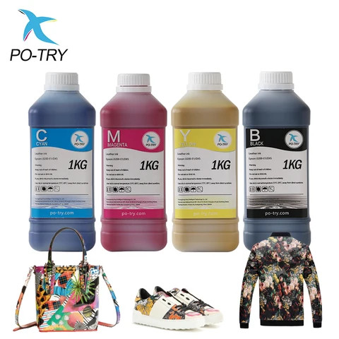 Buy Po-try Good Quality 1l Cmyk Color Leather Digital Inkjet Printer ...