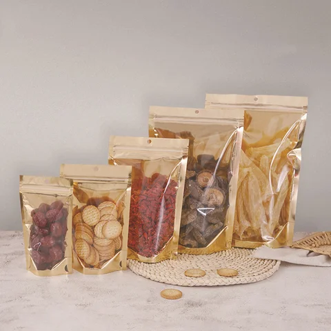 Buy Resealable Customization Zipper Cashew Nuts Silver Snack Food Grade ...