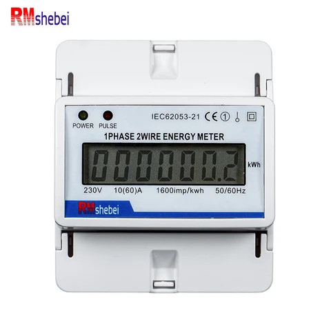 Buy Rmshebei Single-phase 4p Liquid Crystal Meter Multi-function Lcd ...