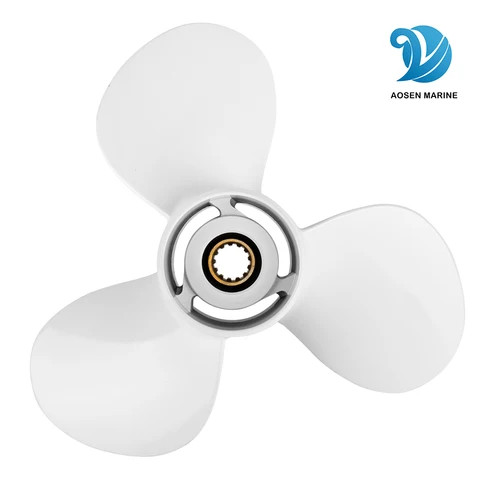 Buy Wholesale Outboard Boat Propeller 3 Blade Outboard Propeller 12 1/4 ...