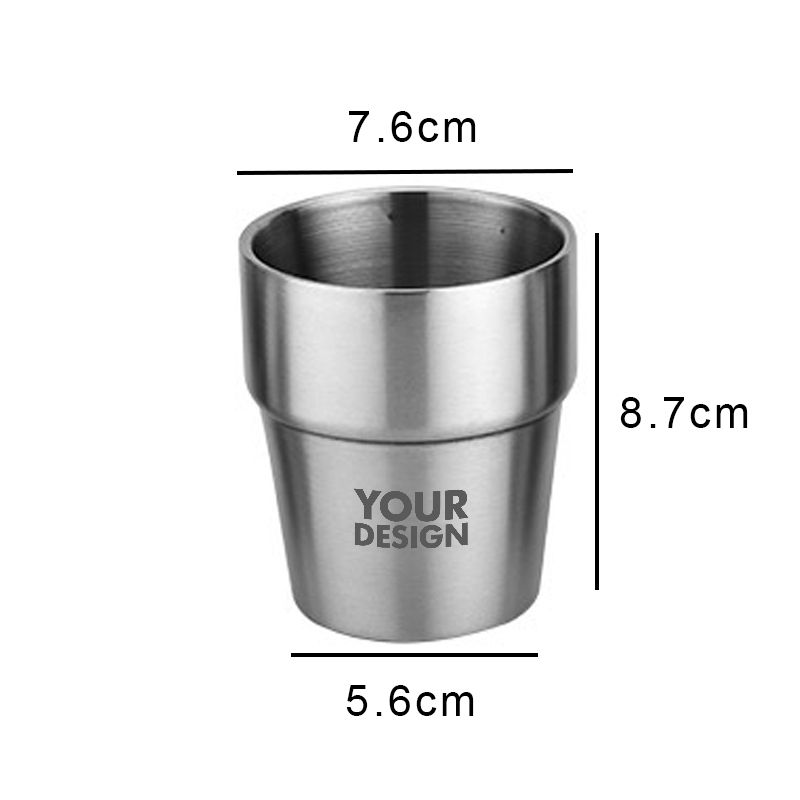 Buy 9 Oz. Stackable Double Wall Stainless Steel Cup from Suzhou ...