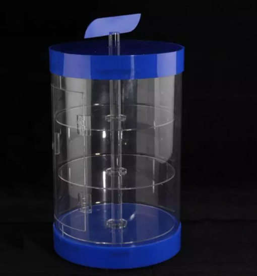 Buy 360 Degree Spinning Led Acrylic Rotating Earring Display Stand ...