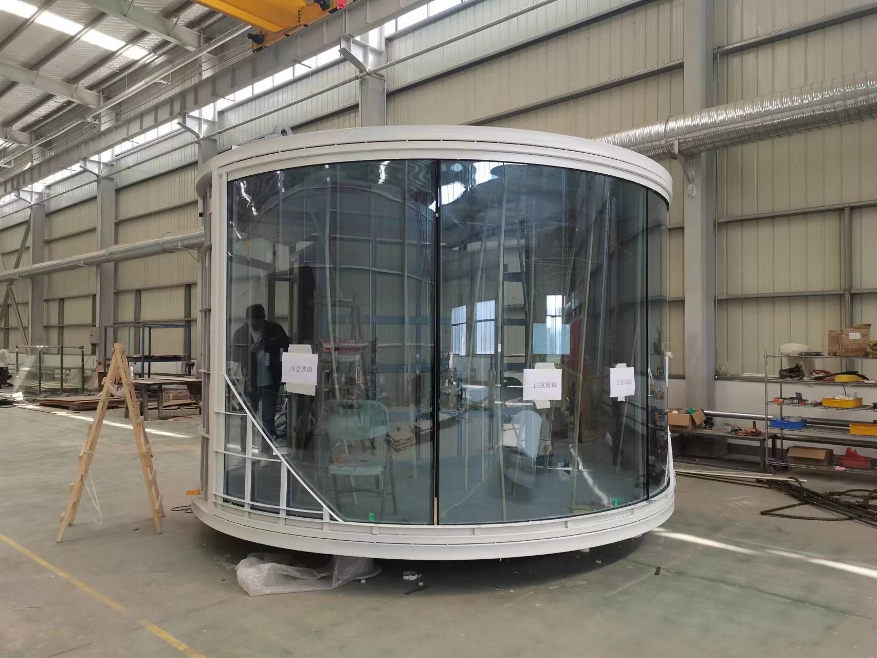 Buy Uf07 Customized Round Space Capsule House Tiny Prefabricated Steel ...