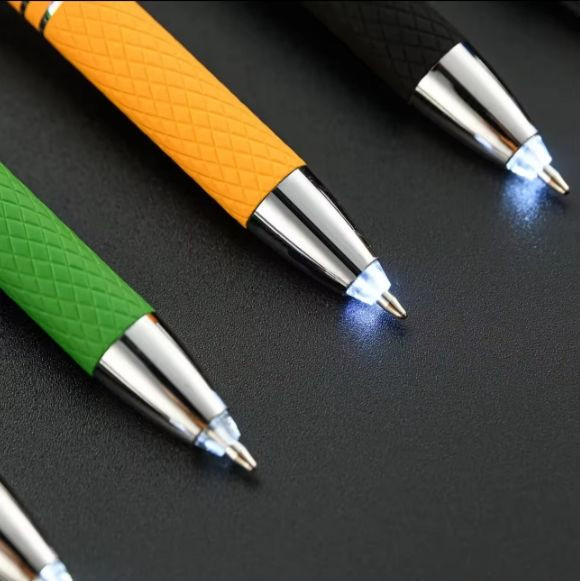 Buy Metal Led Light Pen Multi-function Touch Screen Ballpoint Pen Can ...