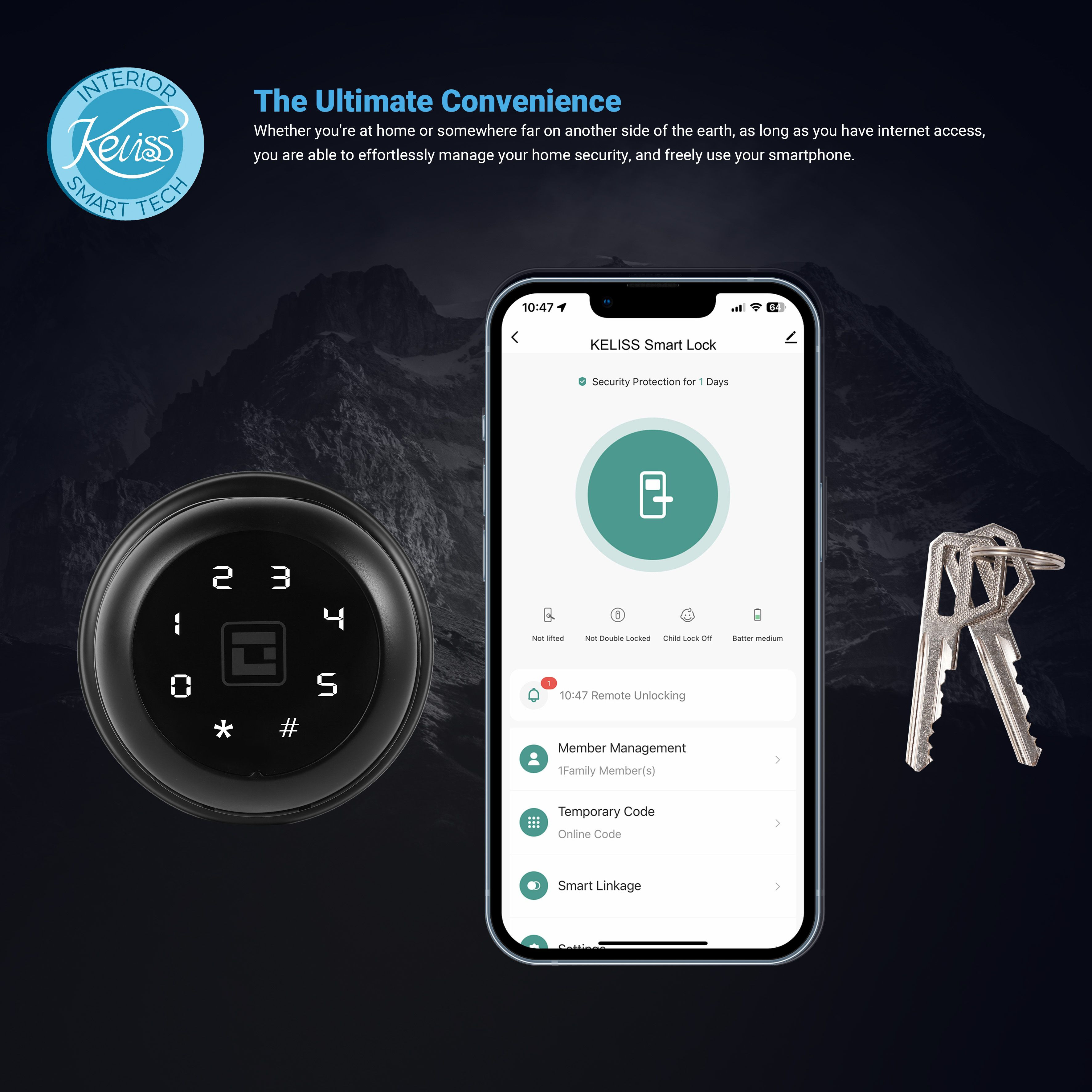 Buy Classic Smart Lock - Single Bolt from Foshan CaptaiNext Technology ...
