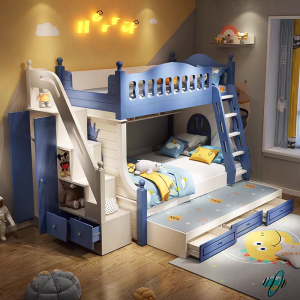 Buy Bunk Bed And Parallel Bunk Bed For Children's Bed With Wardrobe ...