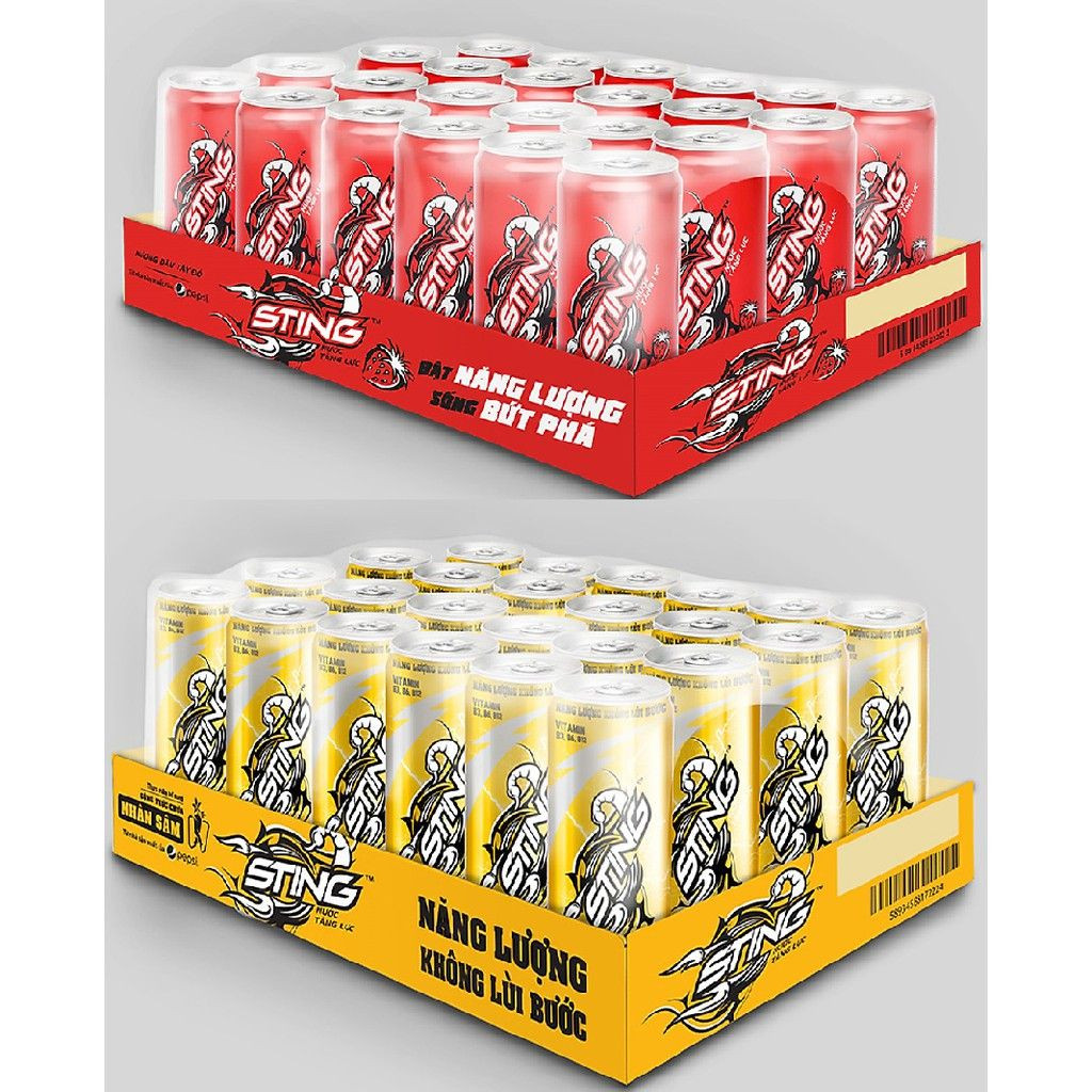 Buy Sting Energy Drink Can 320ml X24 Gold Rush/ Strawberry from FMCG ...