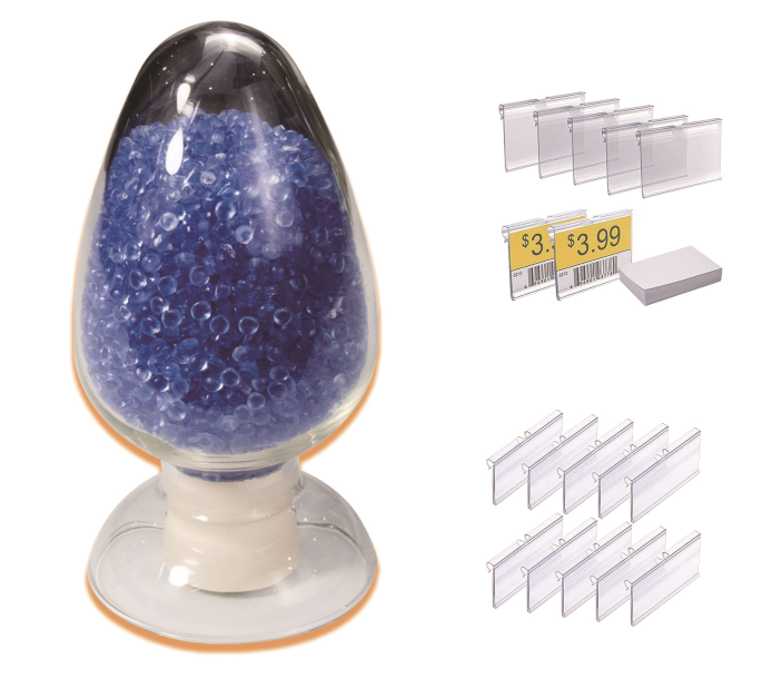 Buy Pvc Transparent Granules Label Display Holder Price Tag Compound ...