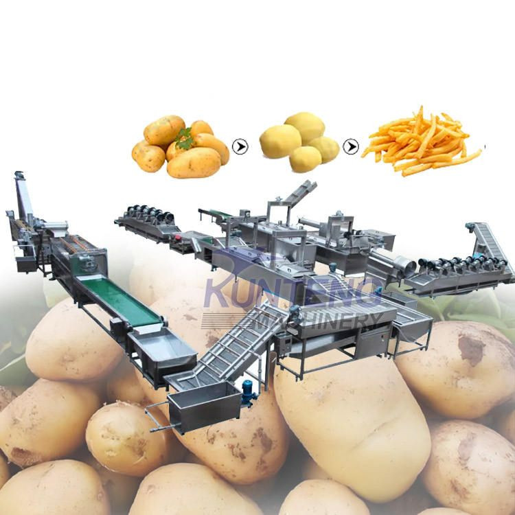 Buy Automatic Stainless Steel French Fries Processing Assembly Line ...