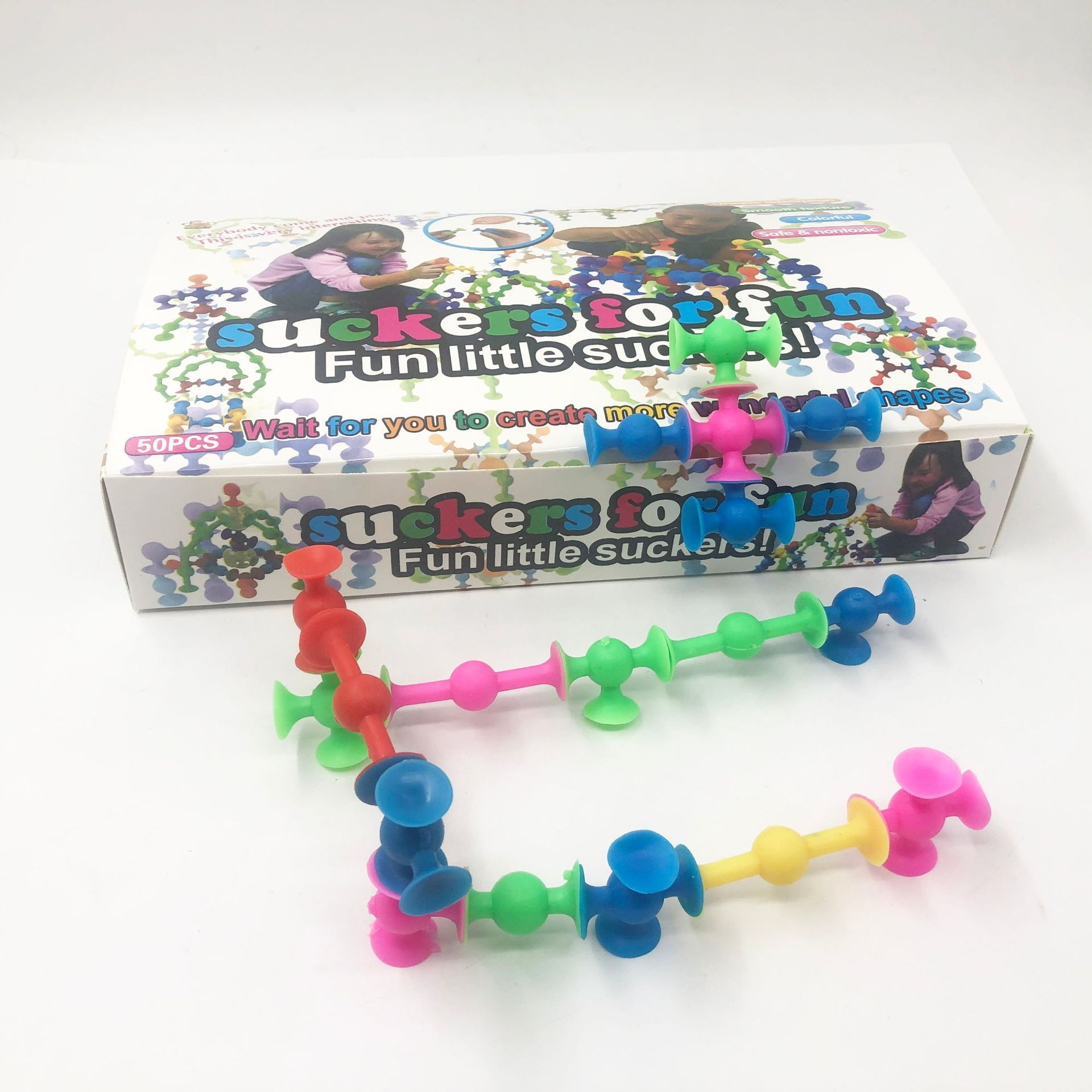 Buy 100pcs/box Pop Little Assembled Sucker Suction Cup Educational ...