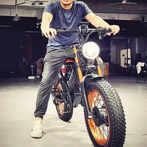 Buy 4000w 52v Retro Electric Bike 60km High Speeds Vela Electrique Cheap Vintage Electric ...