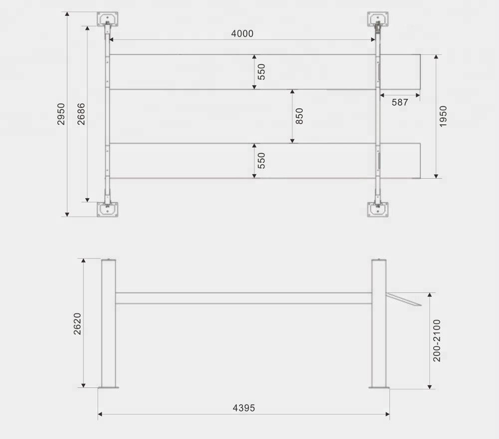 Buy 4t Hydraulic 4 Post Car Parking Lift For Sale from Yantai Langda ...
