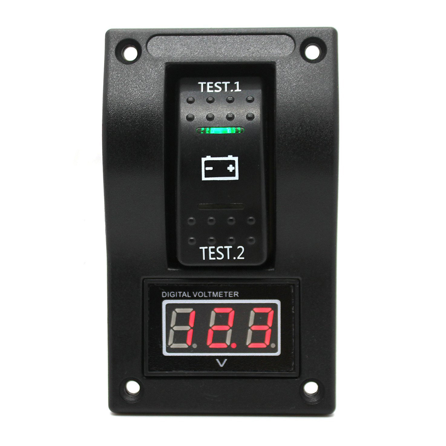 Buy 5-30v Digital Voltmeter Battery Test Panel Rocker Switch Dpdt/on ...