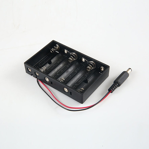 Buy 9 Volt Battery Storage Box Case 6aa Battery Clip Holder Cell ...