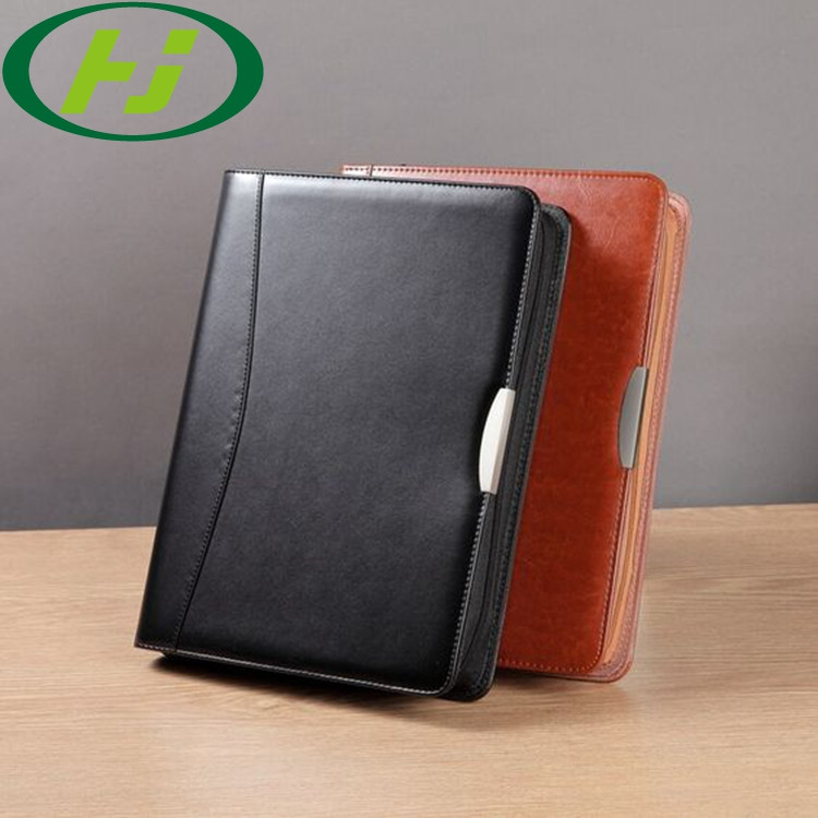 Buy A4 Leather Compendium/pu Portfolio/file Folder With Logo Embossed ...