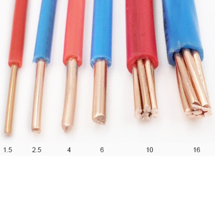 Buy Bv Thw Thhn Electrical Wire Cable 1.5mm 2.5mm 4mm 6mm Single Core Copper Electrical Wires ...