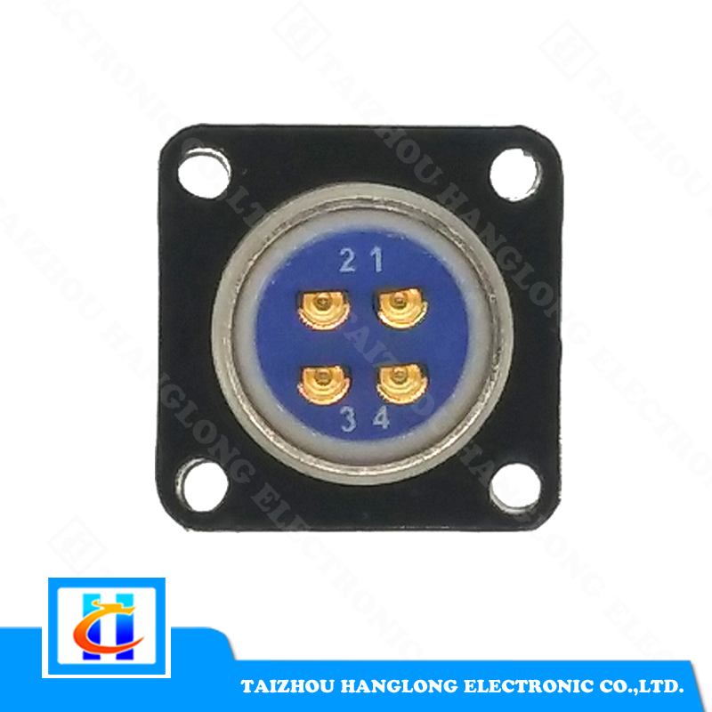 Buy Circular Ms3112 Mil-spec 4 Pin Mini Din Power Socket from Taizhou ...