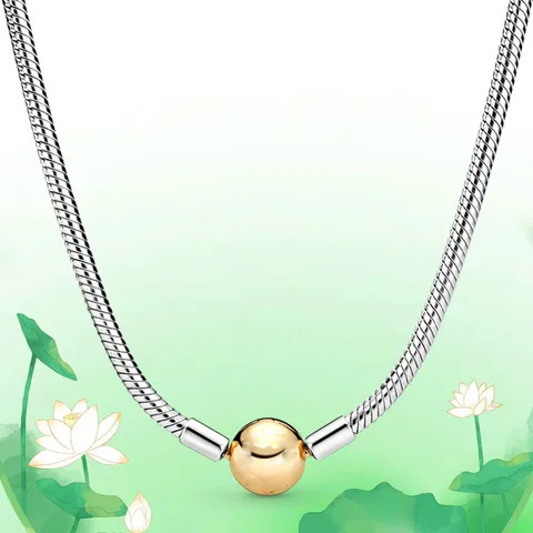 Buy Classic Dora Snake Bone Necklace Gold Rose Gold Silver Three Color ...