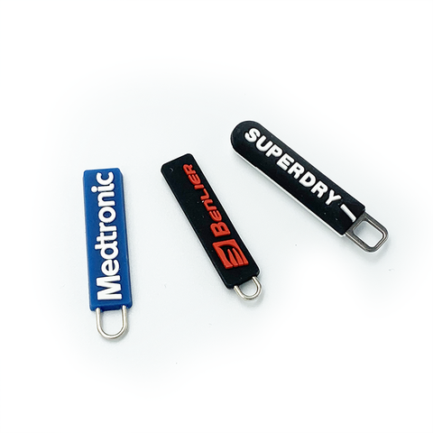 Buy Custom 3d Silicone Zipper Puller Pvc Zipper Slider Rubber Zipper ...