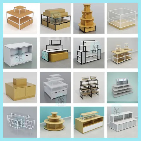 Buy Customized Fashion Store Shelves Retail Store Display Metal And ...